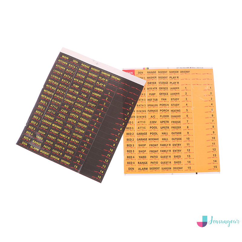 [Jonsunyour] 129Pcs Circuit Breaker Box Labels Conspicuous ...