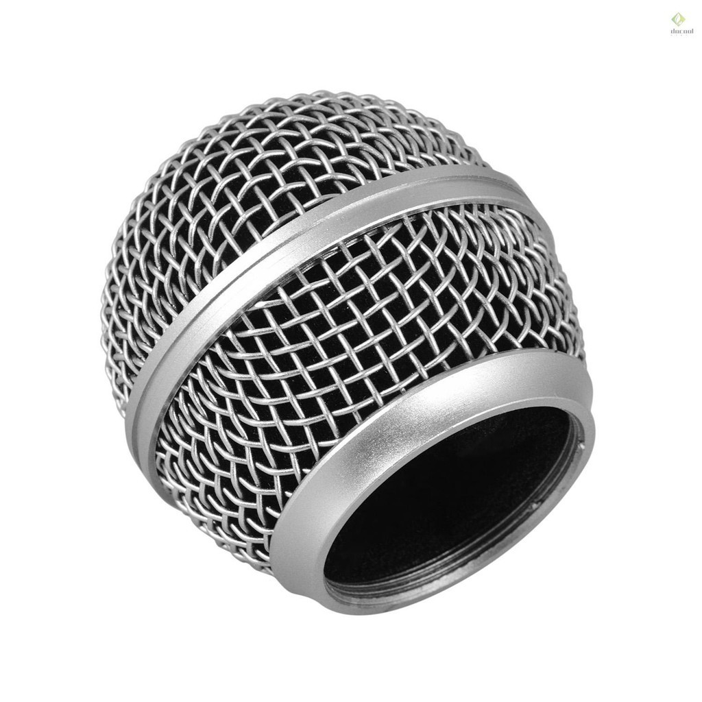 Microphone Grille Mic Replacement Ball Head Compatible with Shure SM58 ...