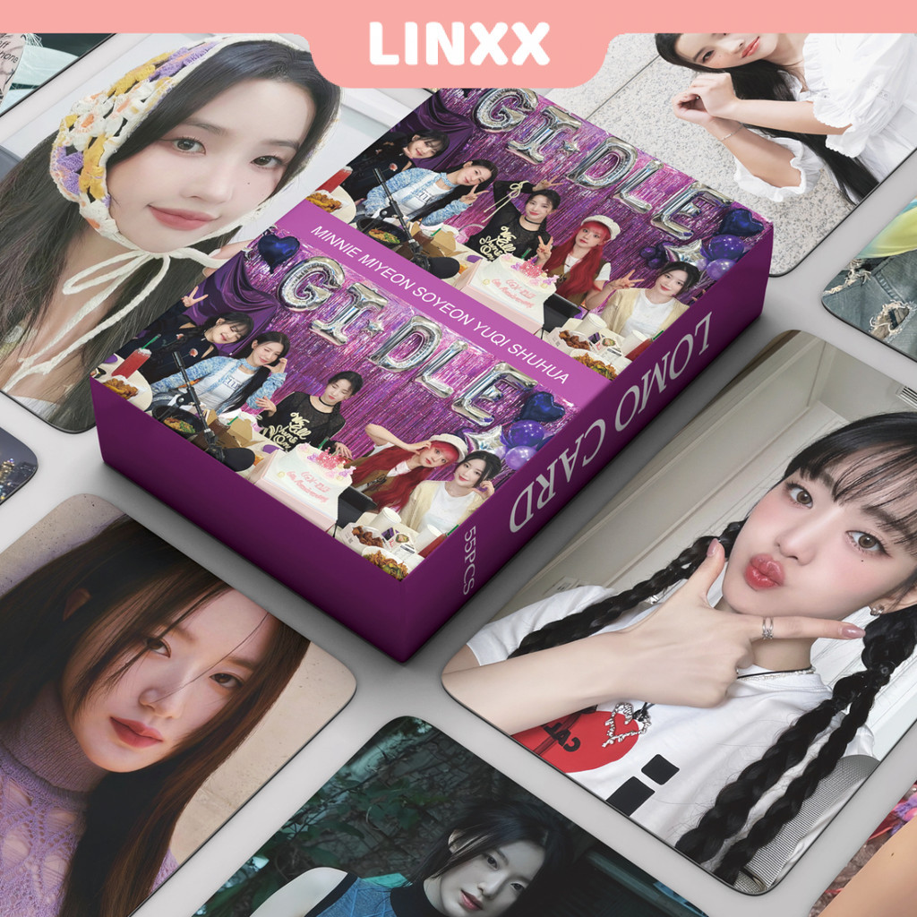LINXX 55 Pcs (G)I-DLE 6TH Album Lomo Card Kpop Photocards Postcards ...