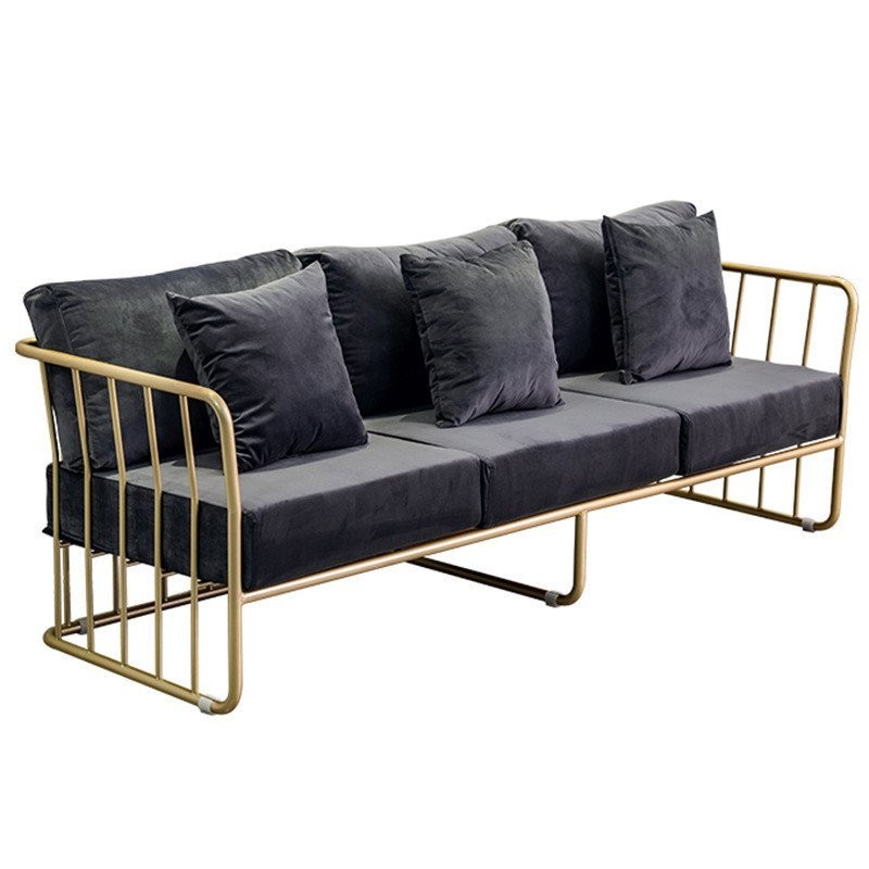 Iron Art Sofa Small Apartment Clothing Studio Hair Salon Rest Area ...
