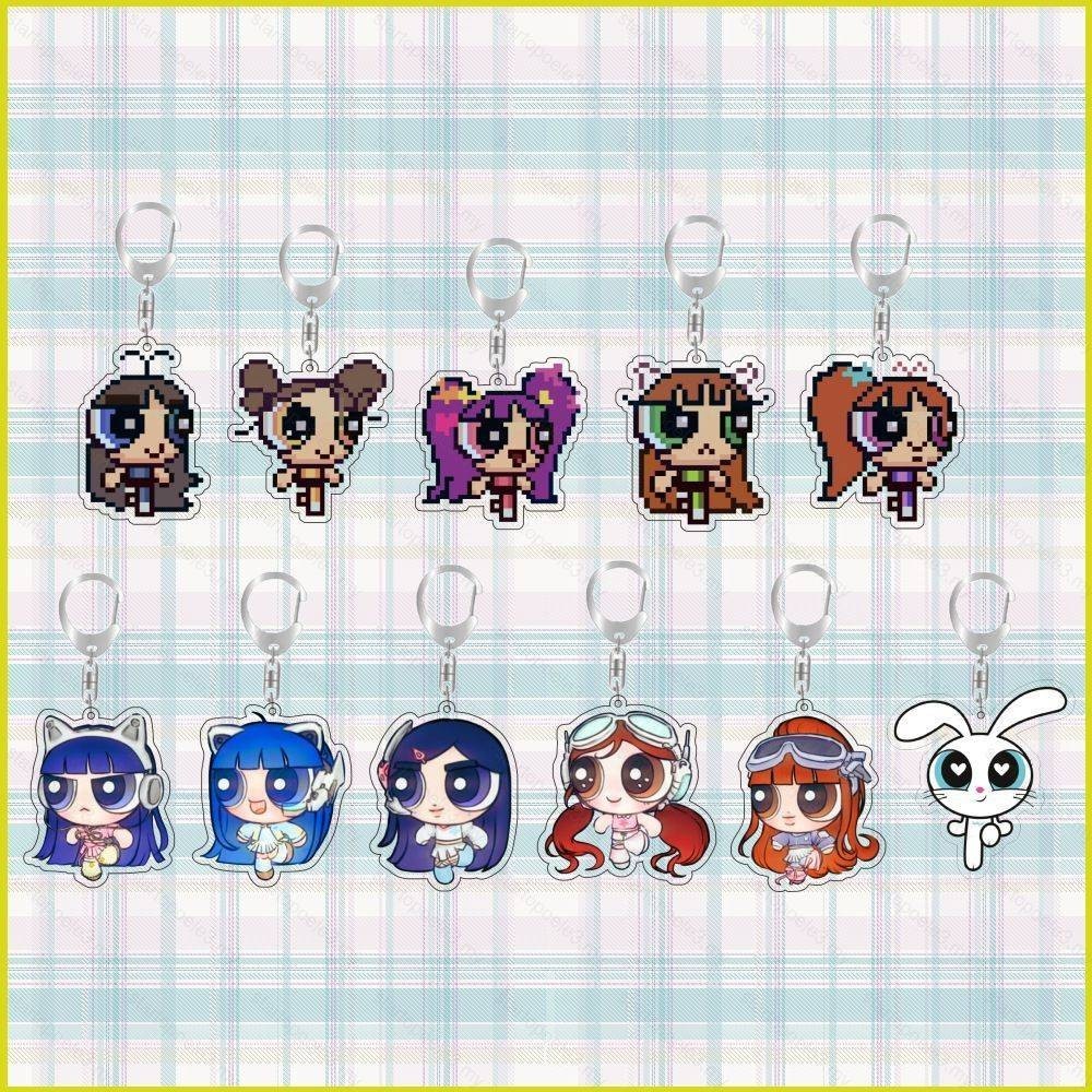 Ellen NewJeans The Powerpuff Girls DANIELLE HAERIN HANNI keychain bag ...