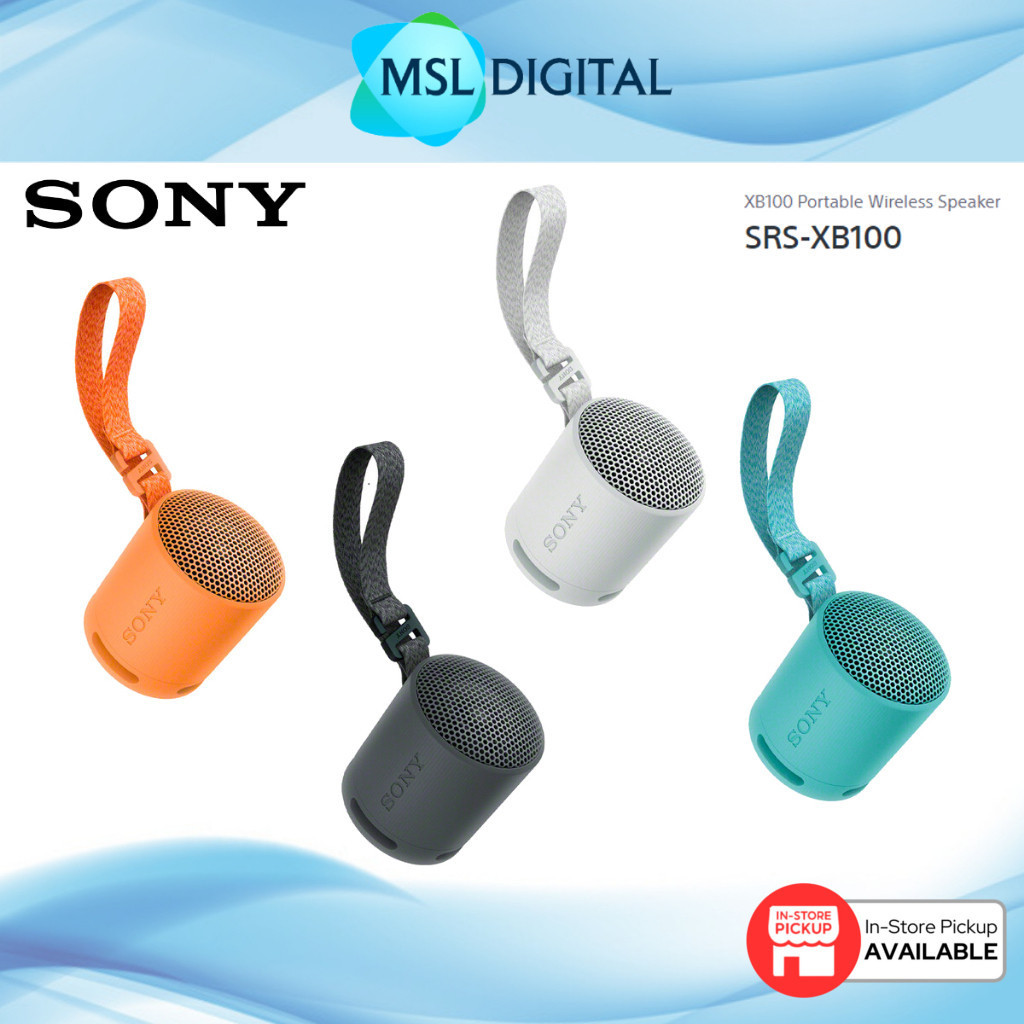 Sony XB100 Portable Wireless Bluetooth Speaker | Hands-free calling ...