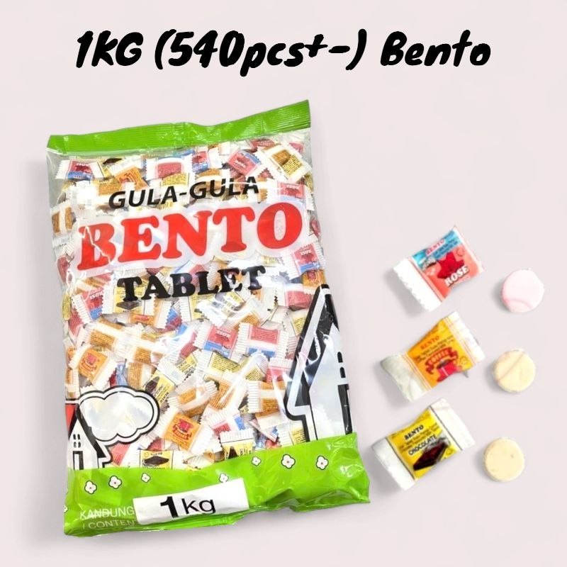 Bento Milk Tablet Candy 1KG | Shopee Malaysia