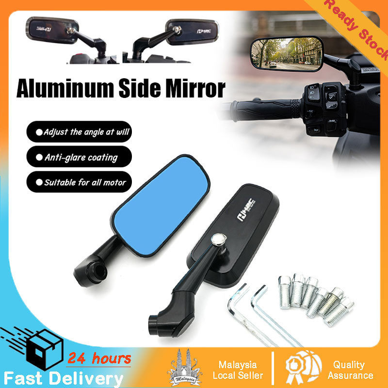 【2PCS】Universal Side mirror H2C Aluminum frame Rearview Mirror with ...
