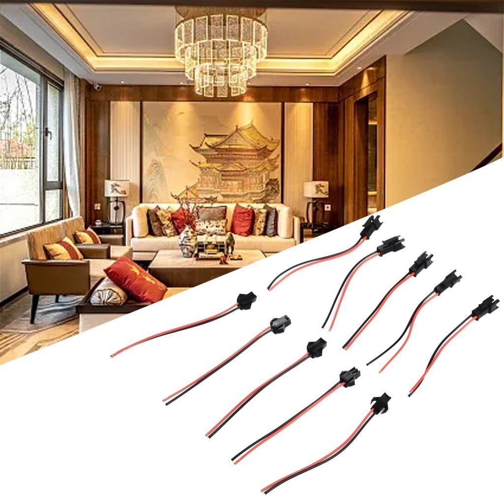 2.54mm SM 2-Pin 2P Connector plug Male / Female Head Wires Cables ...