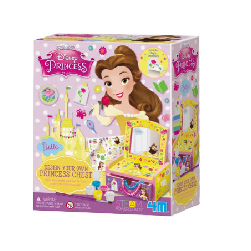 4M Disney Princess Design Your Own Princess Chest - Belle / Educational ...