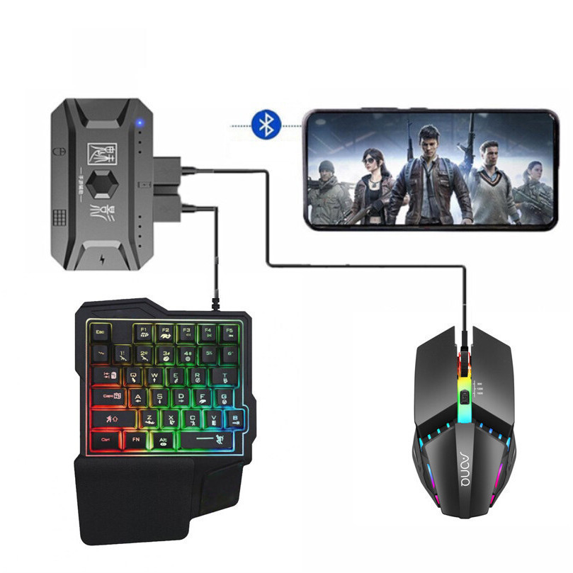 【cod】upgraded【100 Original】pubg Mobile Gamepad Control Gaming Keyboard Mouse Converter Set For