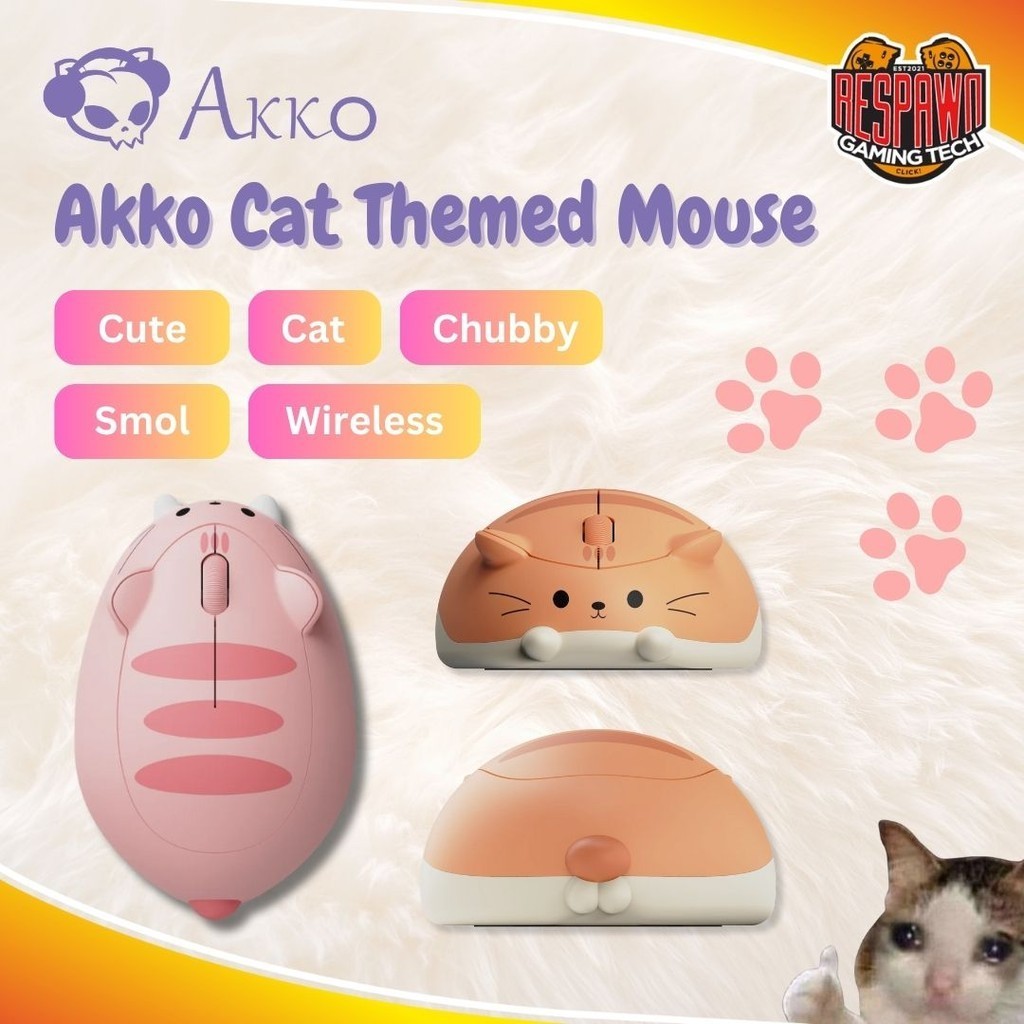 Akko Cat Themed Mouse | Shopee Malaysia