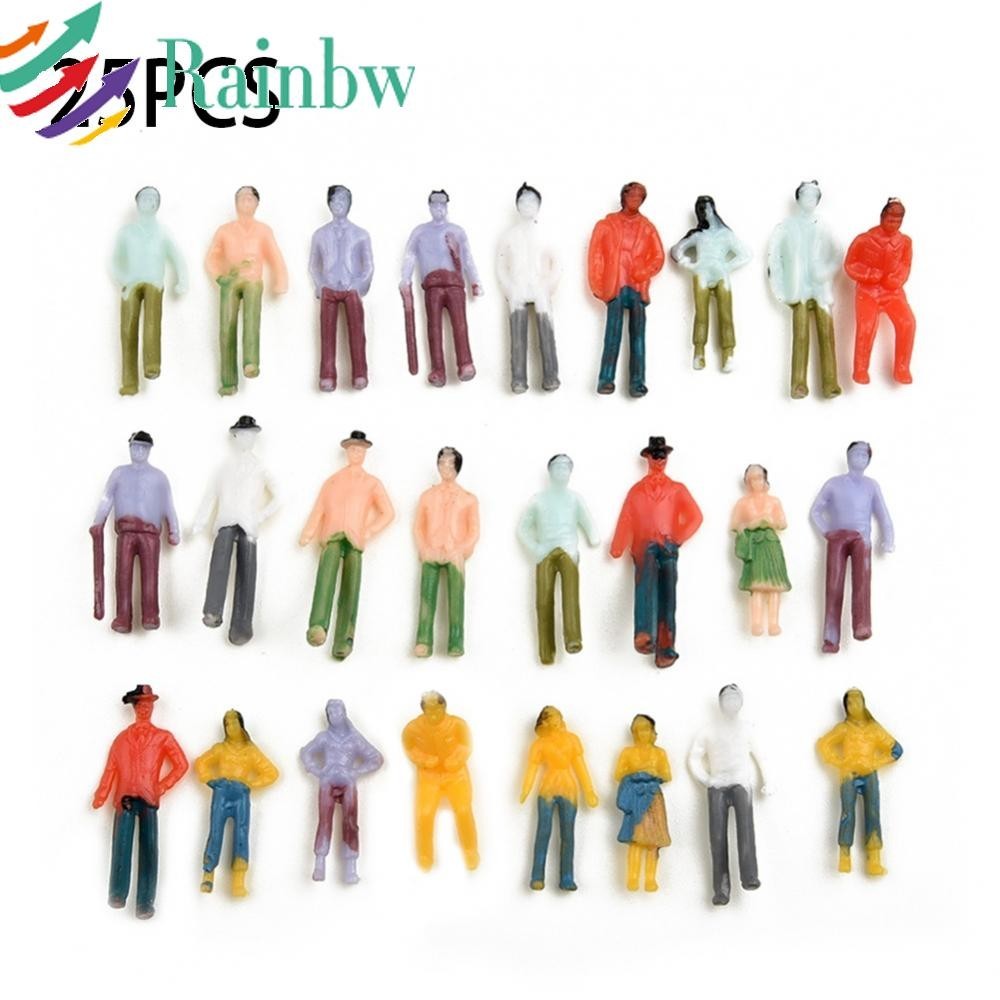 Model People DIY Mini Plastic Scene Layout Street 25/100pcs Figurines ...