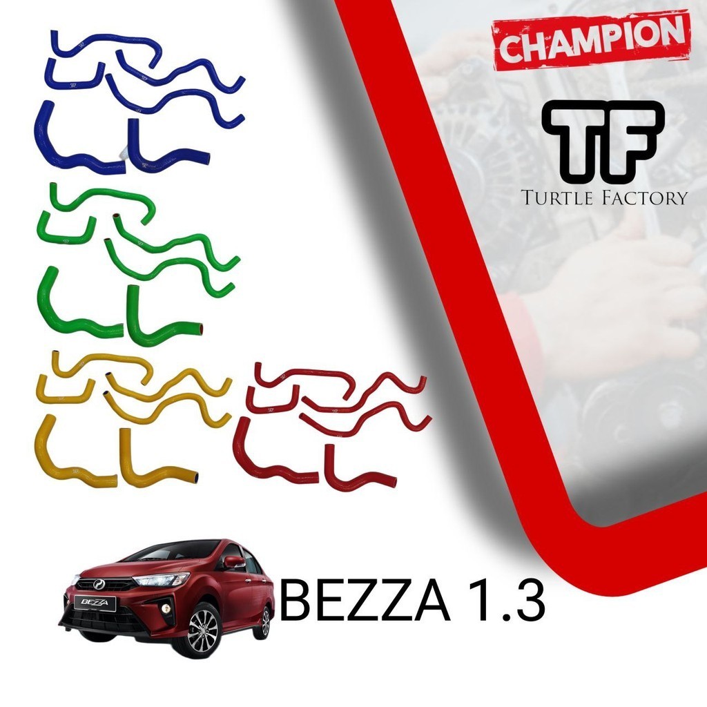 SILICONE 5LAYER RADIATOR HOSE FULL SET ORIGINAL TF THAILAND - PERODUA ...