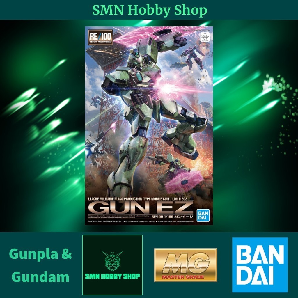 MG/RE 1/100 Gun Ez Gunpla Gundam Toys Plastic Model Kit [Mobile Suit ...