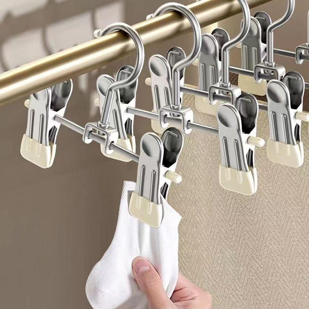 OTUINSG Clothes Drying Clips, 360° Rotating Boot Holders Stainless ...