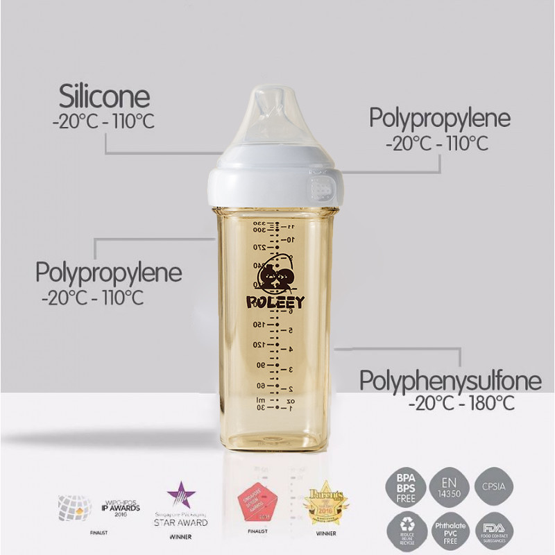 【8oz/11oz】Heggen Same Style PCTO Feeding Bottle PPSU with Box Bayi ...