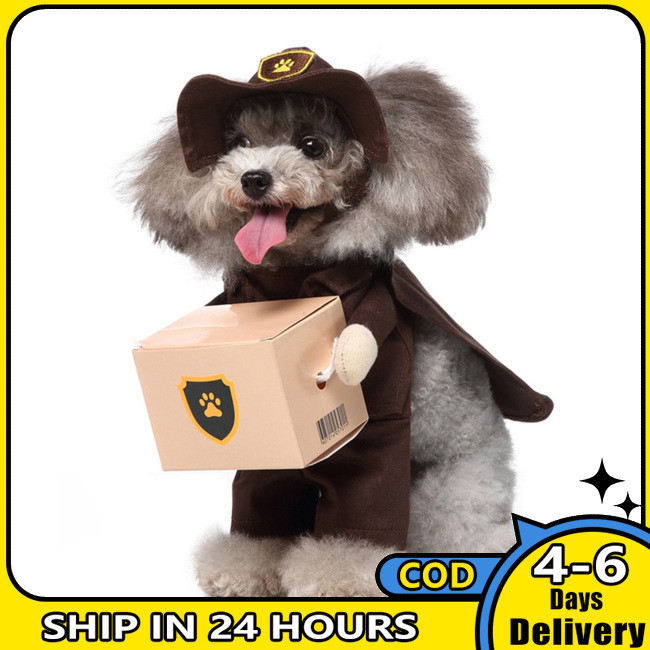 In Stock Pet Dogs Courier Porter Costume Standing Cosplay Outfit 4 ...