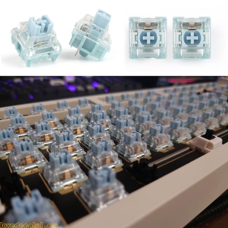 Love Mute Switch 3pin 42g Mechanical Keyboard TTC Silent Bluish White ...