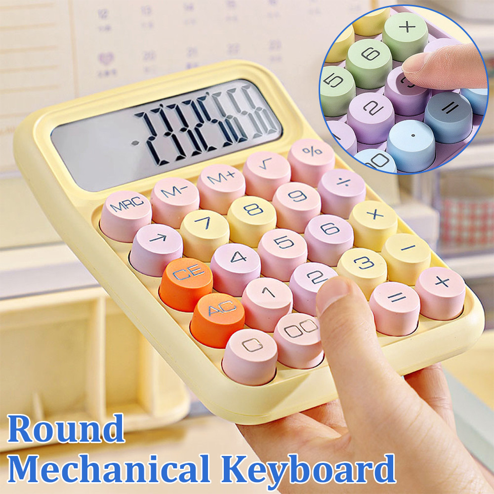 Mechanical Keyboard Calculator Office 12-digital Mechanical Calculator ...