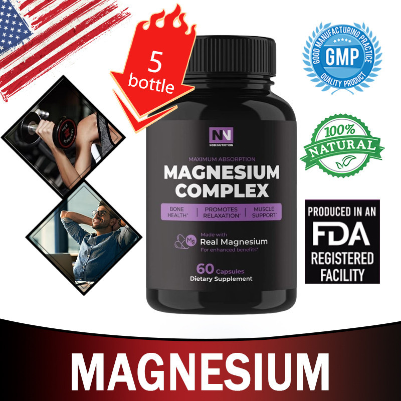 Nobi Nutrition Magnesium Citrate Complex 500 mg | High Absorption ...