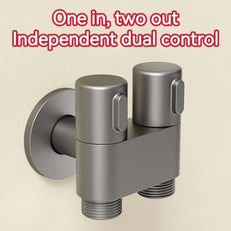 Double Outlet Washing Machine Faucet Angle Valve Special Faucet ...