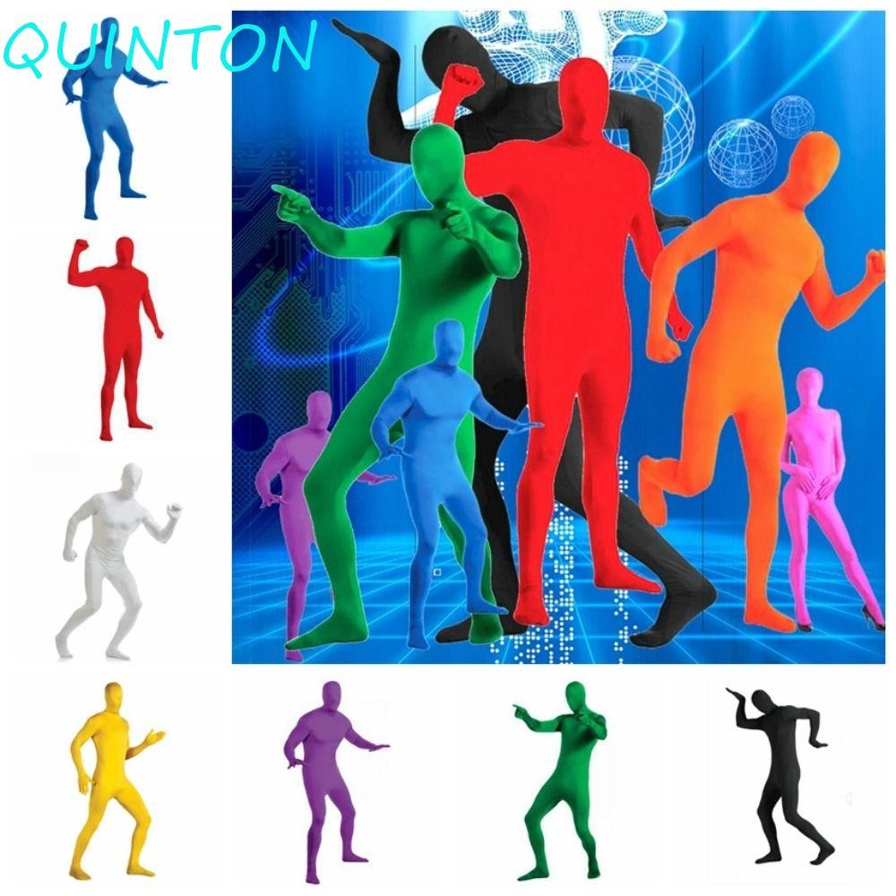 QUINTON Kid Adult Zentai, Invisibility Cloak Spandex Suit Full Body ...