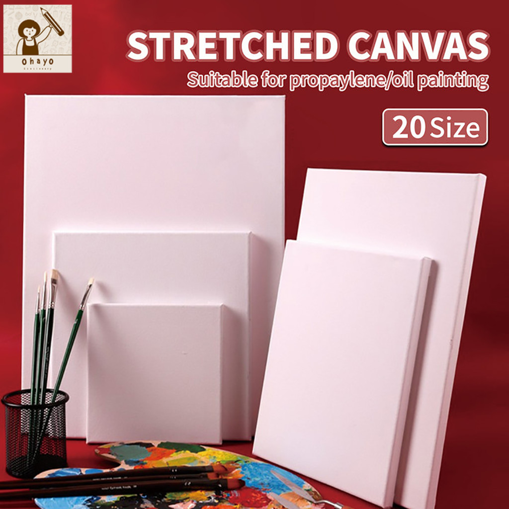 Stretched Canvas Board Frame / kanvas lukis / drawing canvas / Lukisan ...