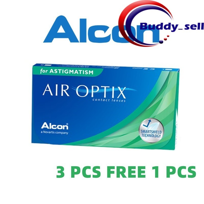 (3 pcs + 1 pcs) Alcon Air Optix Hydraglyde Toric Monthly Disposable ...