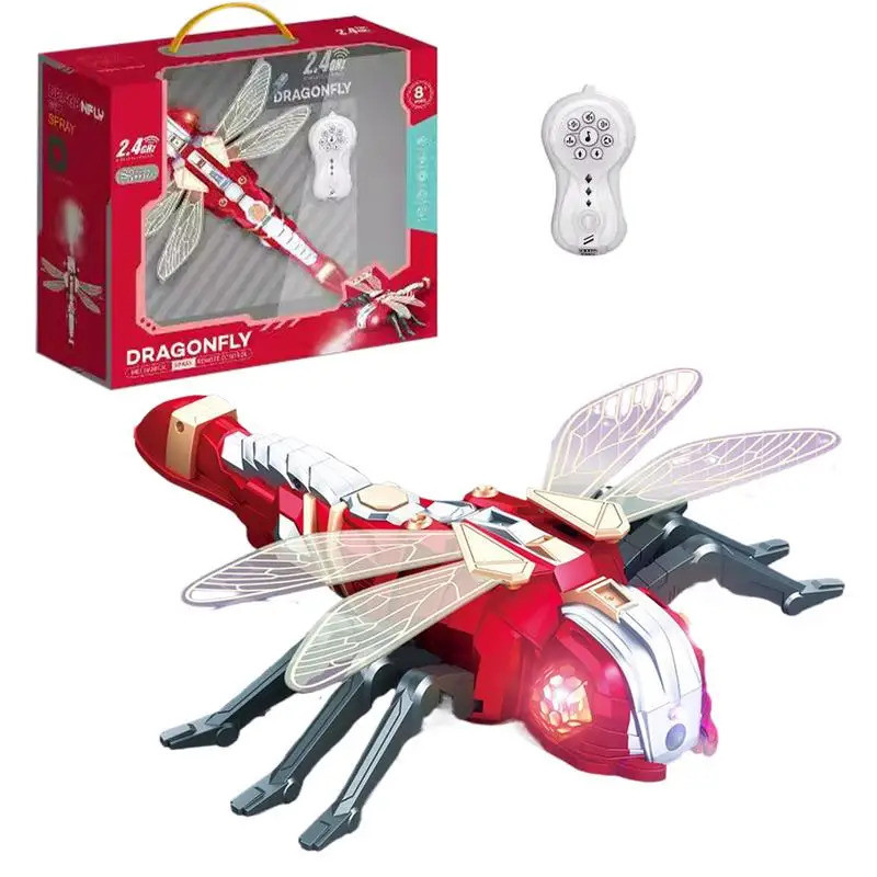 Remote Control Dragonfly 2.4 Ghz RC Dragonfly Toy For Kids Robot ...