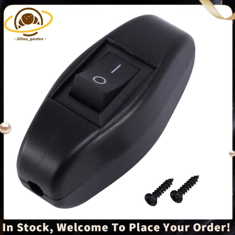 Black Bedroom On Off Button In Line Switch 6A/250VAC 10A/125VAC | Shopee Malaysia