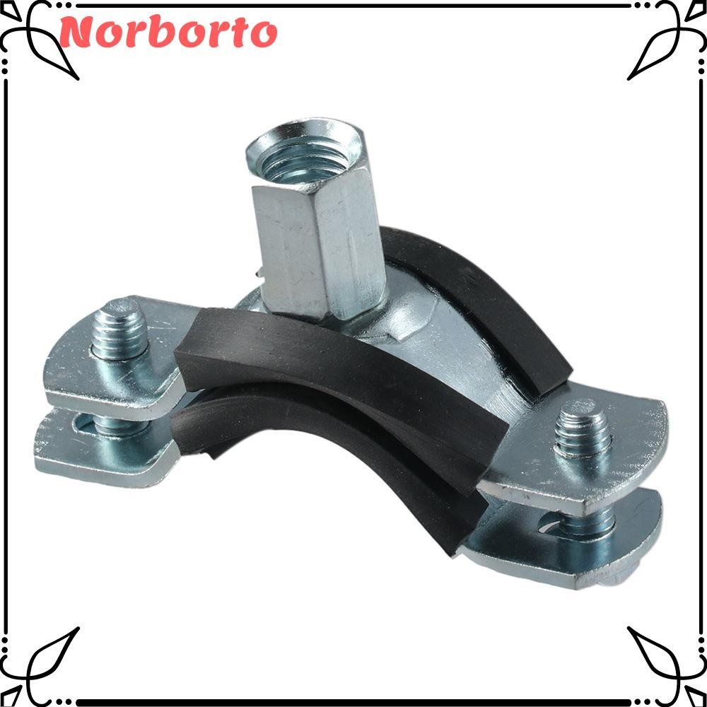 NORBORTO 2pcs Support Clamp, M8 Mounting Screws Rubber Adjustable Pipe ...