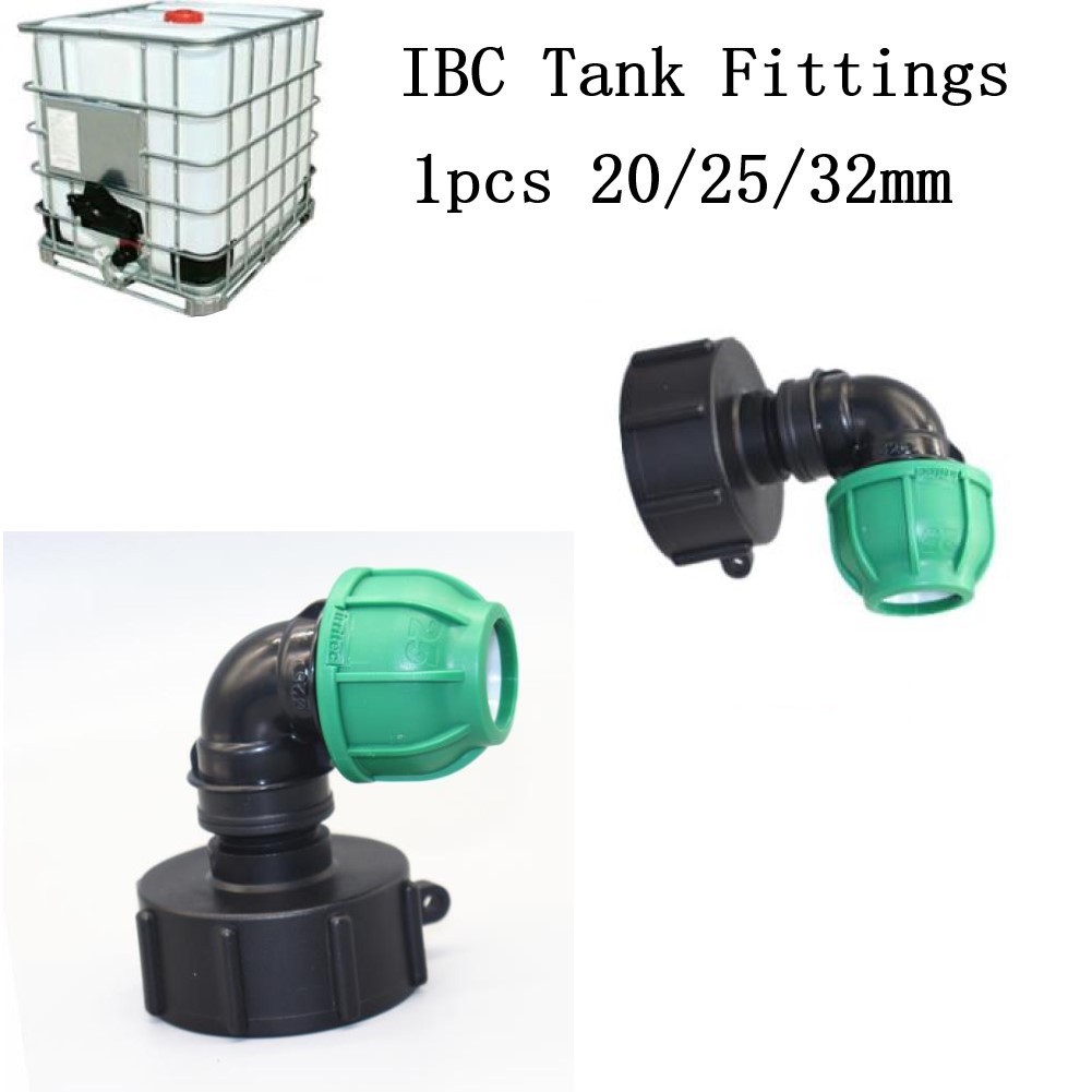 (BABYCITY-MY) 1PCS IBC Tank Fitting S60X6 to MDPE Elbow Valve Adapter ...