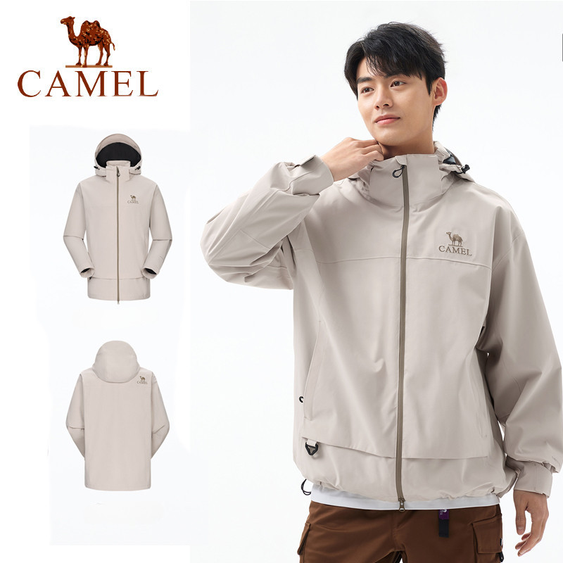 CAMEL Outdoor Jacket Men's and Women's Windproof and Waterproof Jacket ...
