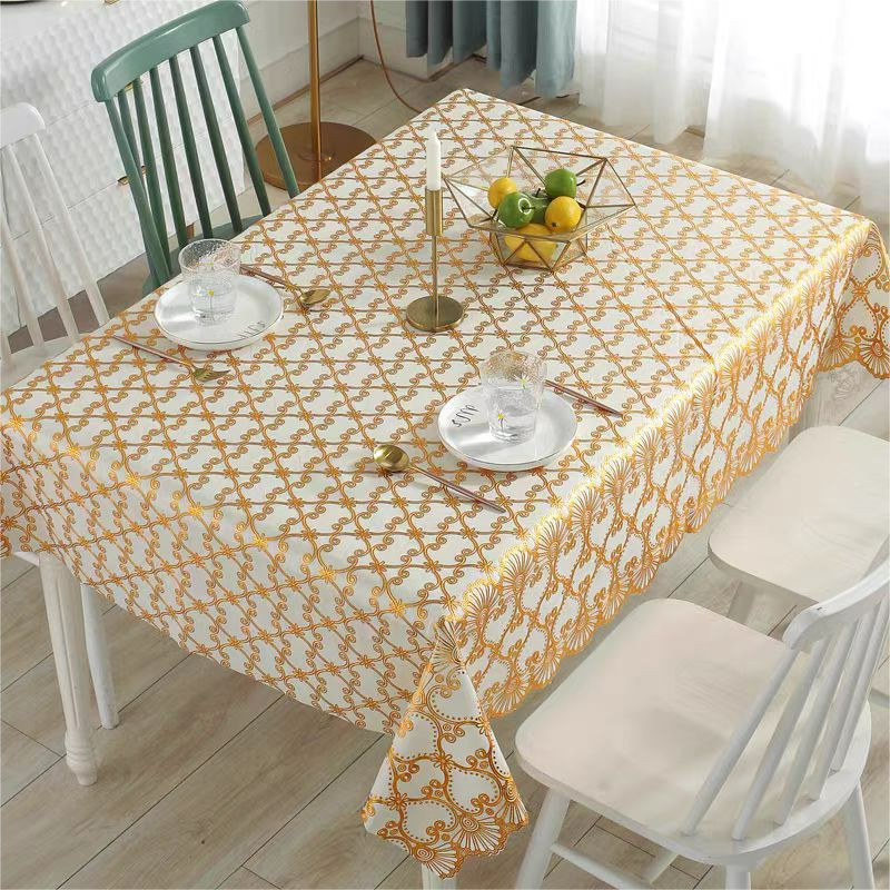 137*180Cm Kain Meja PVC Kalis Air Bercorak untuk Meja Makan dan Meja ...