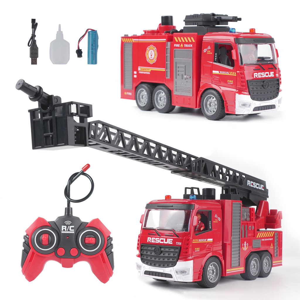 [WonderToys]6 Channel/2.4G Remote Control Fire Truck(2 in 1 set ...