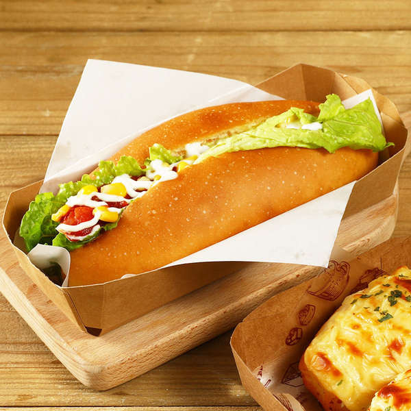bread box packaging Kotak roti hot dog keju Amerika, pembungkusan ...