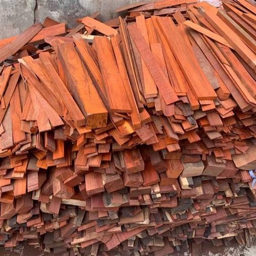 Bahan Kayu Ukiran Kayu Cendana Merah Afrika Jalur Kayu Scrap Redwood ...