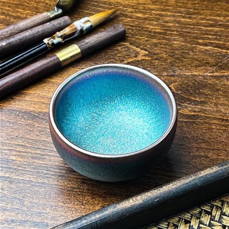 Cawan Meditasi Zen Cahaya Mengalir Jianyang Jian Zhan Cawan Teh Cawan ...