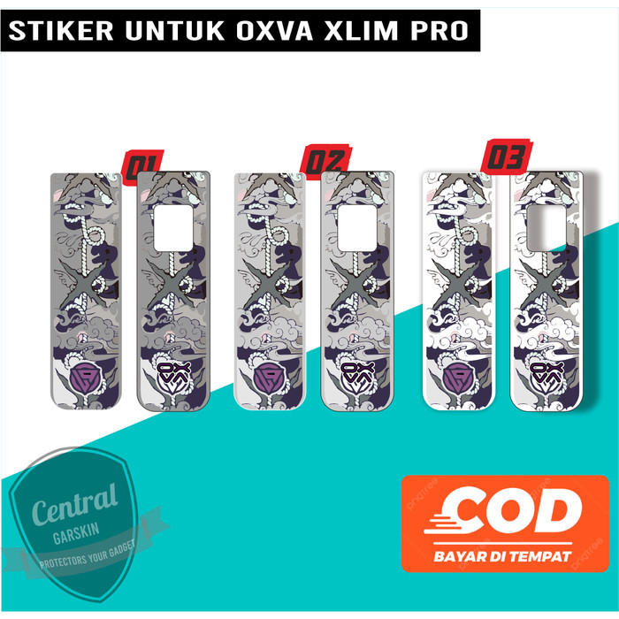 Sticker Garskin Skin OXVA XLIM PRO front back xlim pro nika - 01 ...