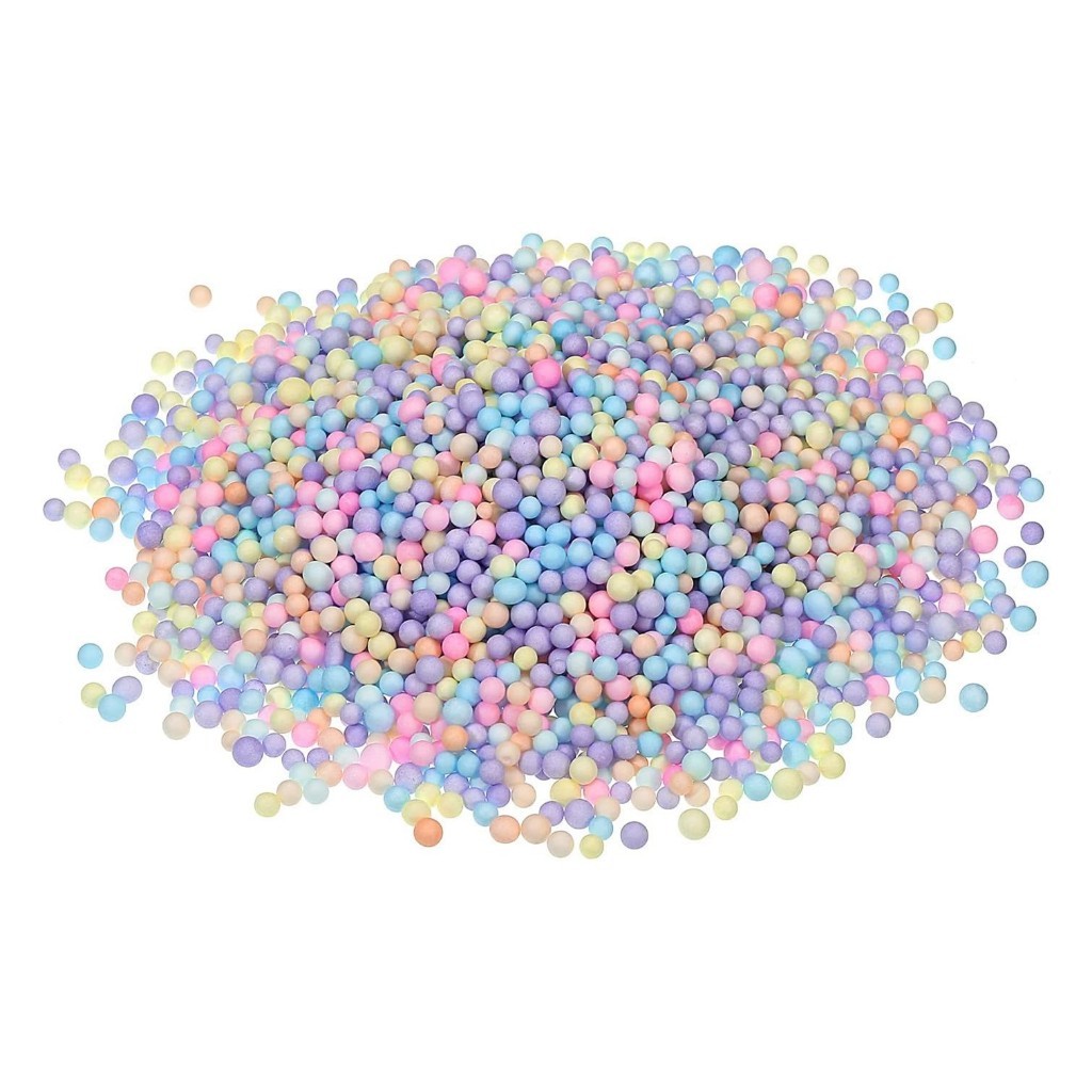 MACARON FLOAM FOAM BALL PASTEL MIXED COLOR FLOAM BEADS DIY SLIME ...