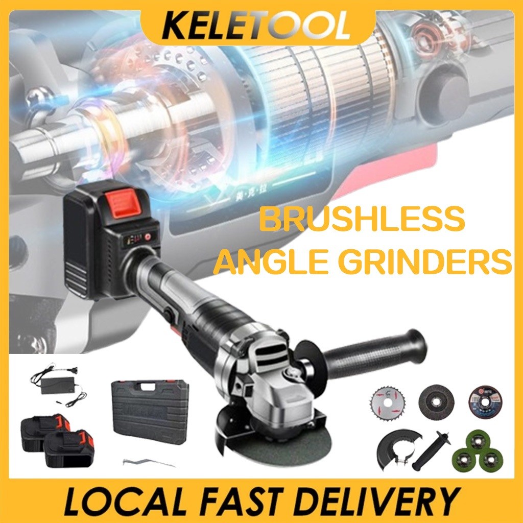 Brushless Angle Grinder Battery Variable Speed Angle Grinder 11.5 inch ...
