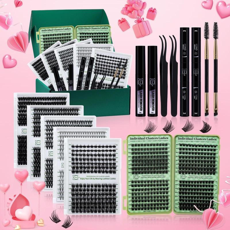 Kit Sambungan Bulu Mata, 280pcs/set Bulu Mata Palsu dengan 2 Gam & 2 ...