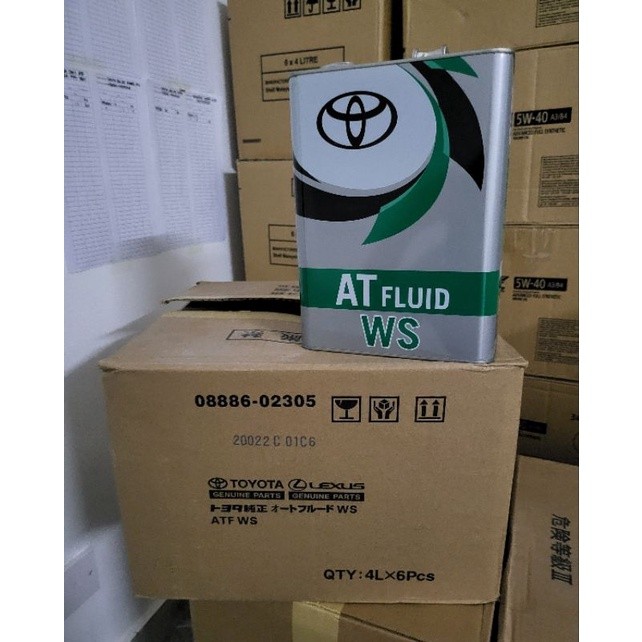 08886-02305 TOYOTA WS ATF AUTO OIL FLUID 4L NEW PACKING 2022 | Shopee ...