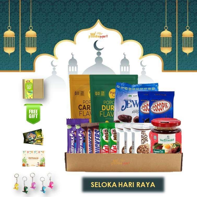 FOODIEMART Raya Gift Set with FREE GIFT - Eid Mubarak, Aidilfitri, Hari ...