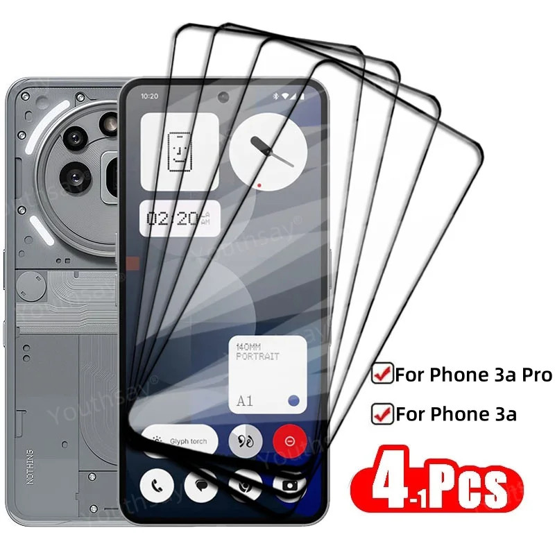 Full Cover Glass For Nothing Phone 3A Pro Tempered Glass Nothing Phone 3A Pro Screen Protector ...