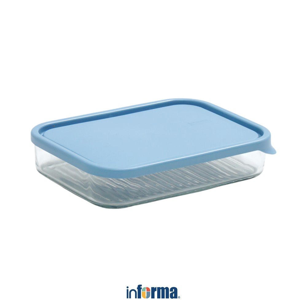 Informa Glasslock 1.05 ltr Freezer Food Container - Blue Food Organizer ...