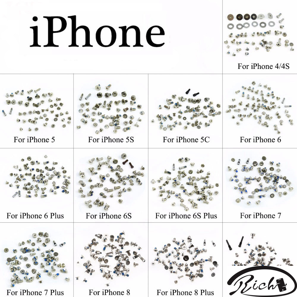 Full Set Screw For iPhone 6 6S 6Plus 6splus 7 7 PLus 8 8Plus X XS Max ...