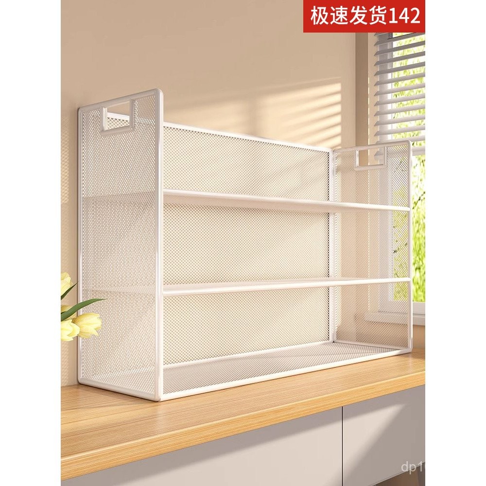Desk Desktop Bookshelf Desktop Work Space Shelf Desk Dining Table ...