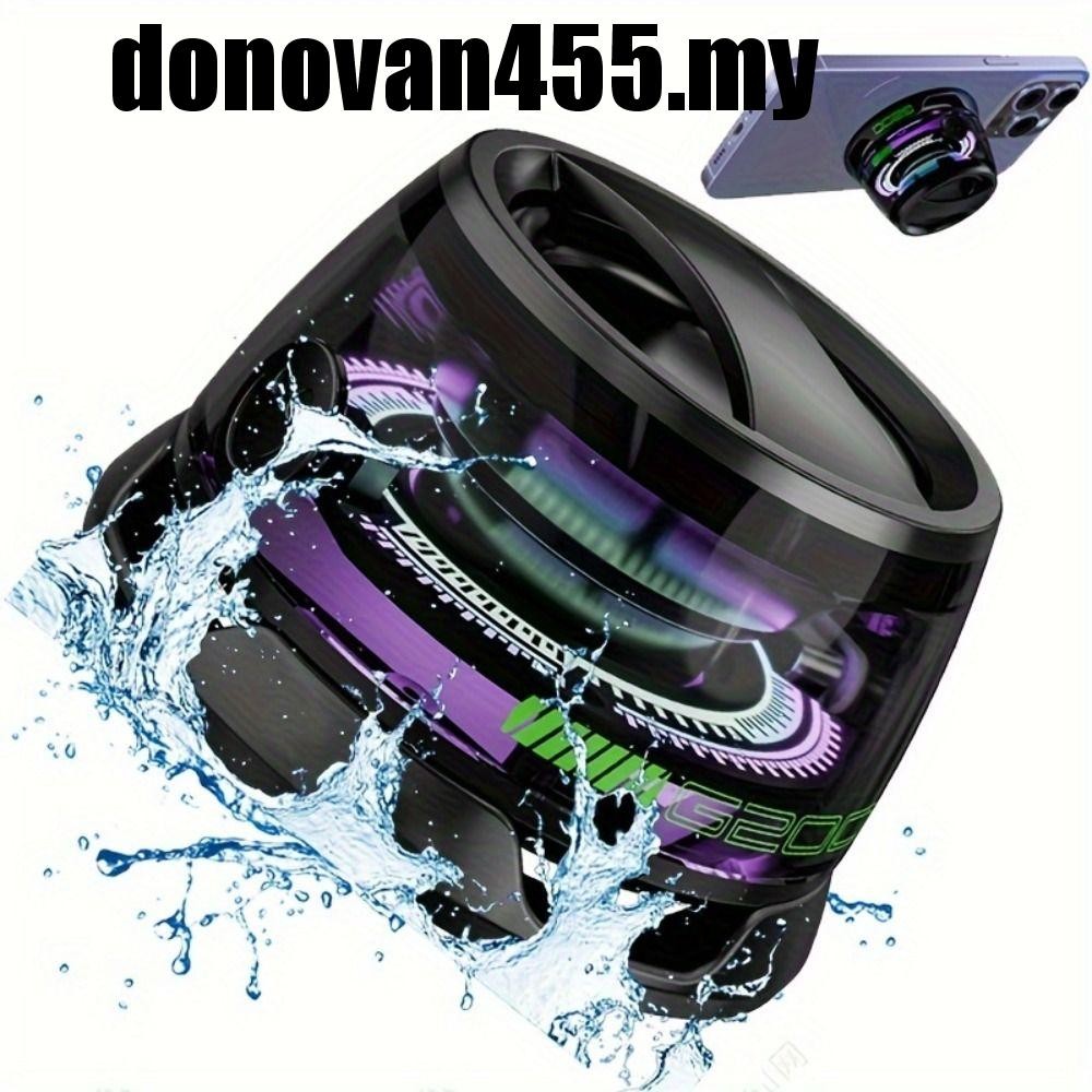 DONOVAN Mini Bluetooth Speaker, 2-in-1 Magnetic Phone Stand, Music ...