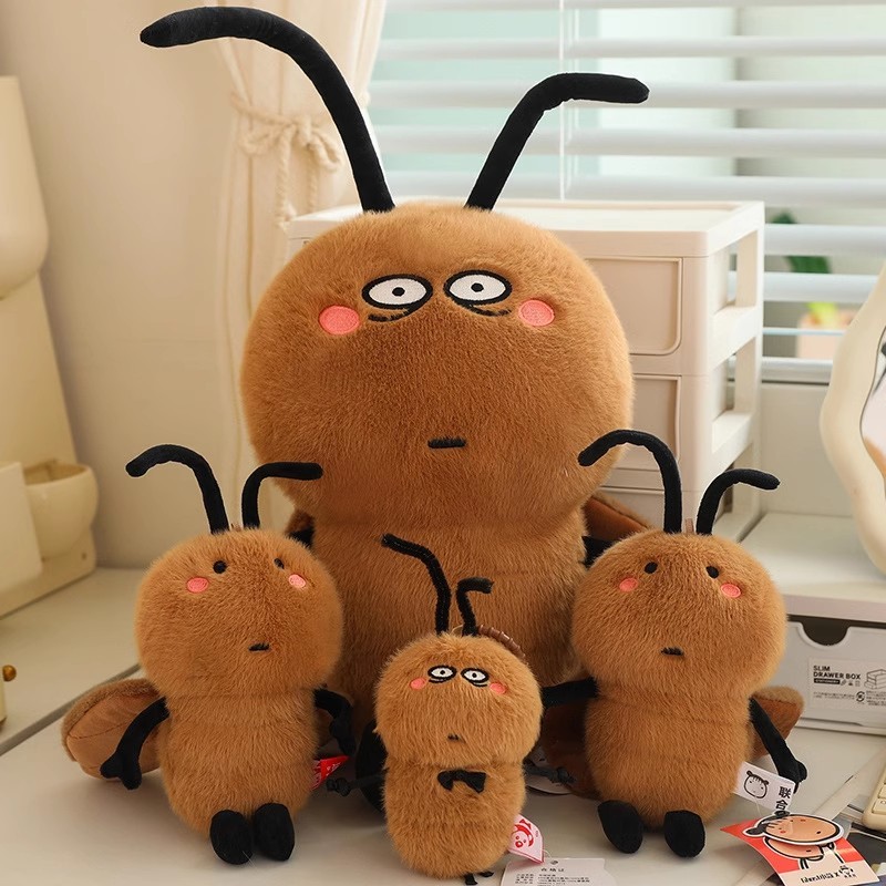Kawaii Cockroach Plush Doll Toys Funny Cockroach Stuffed Doll Cute ...