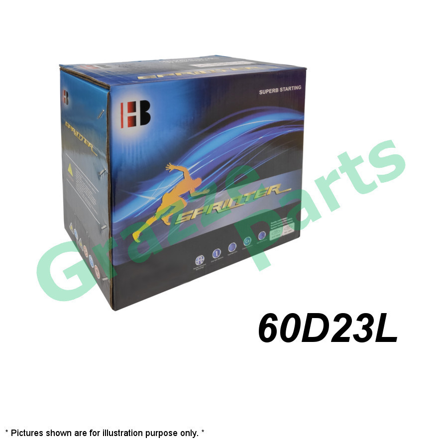HB Sprinter Blue MF CMF 60D23L | (48AH) Car Battery Bateri Kereta for ...