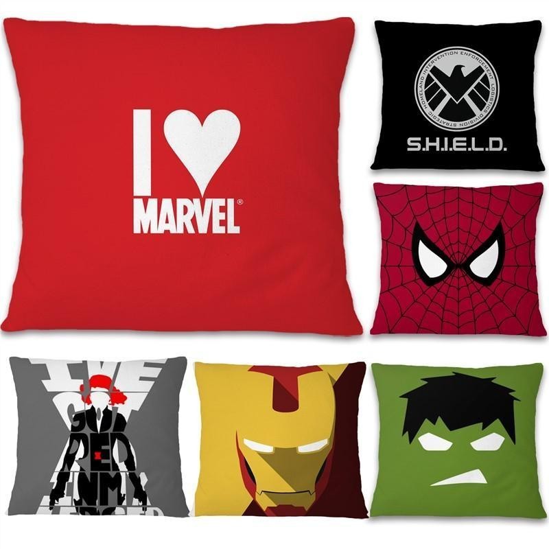 Marvel Pillow Spider-Man Anime Pillow Iron Man Captain America Avengers ...