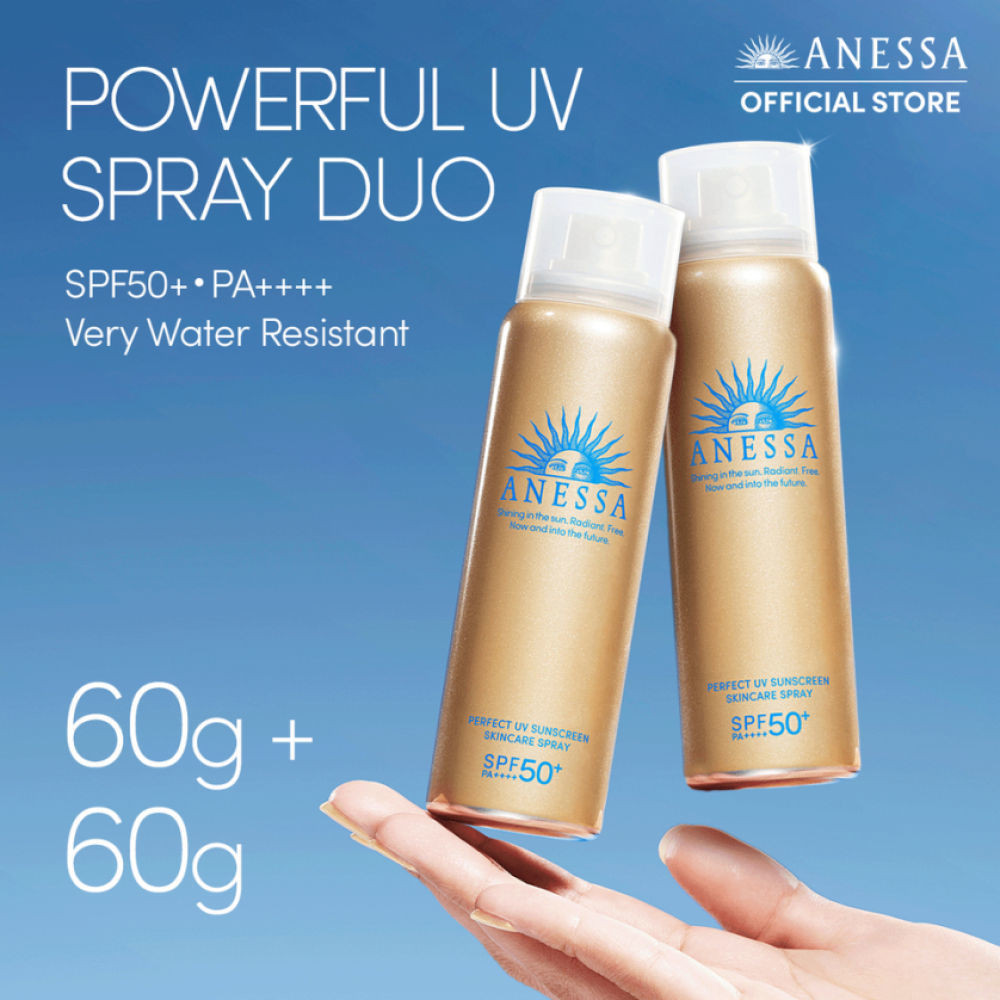 (Buy two get one free)Anessa Gold Spray 60g Duo Perfect UV Sunscreen Skincare 50 SPF | Shopee ...